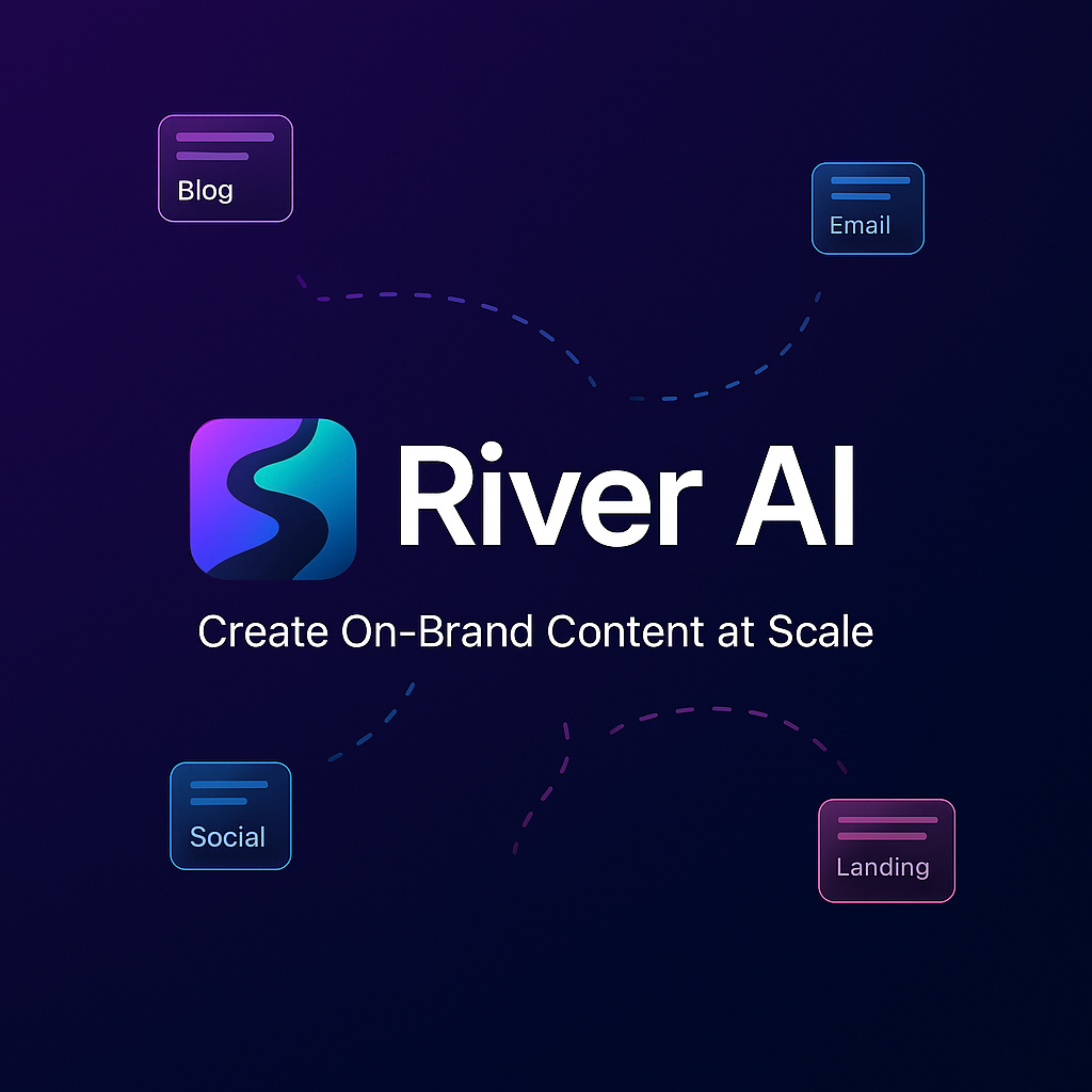 River AI - Workflows & Content. Done Right with AI.